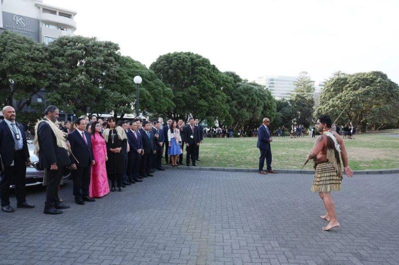 Lễ đón Thủ tướng Phạm Minh Chính và Phu nhân thăm New Zealand